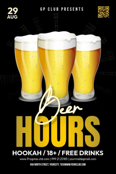 Beer Hours Ads Template | PosterMyWall