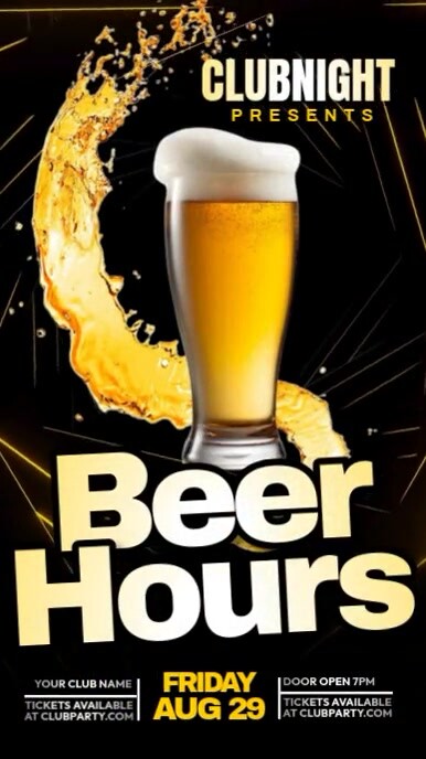 Beer Hours Template | PosterMyWall