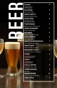 BEER AND WINE list featured menu (3) Template | PosterMyWall