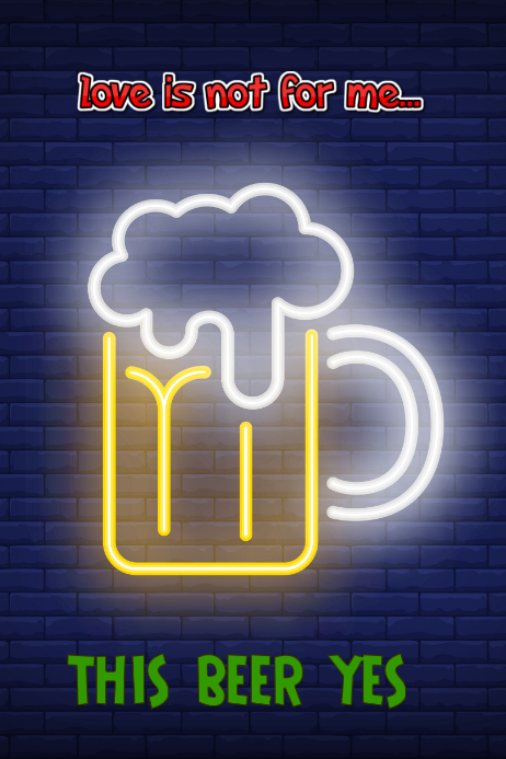 BEER love Template | PosterMyWall