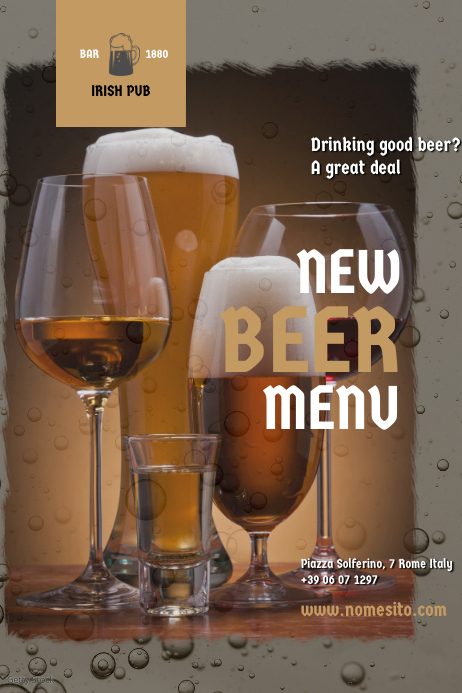 Beer Menu Template | PosterMyWall