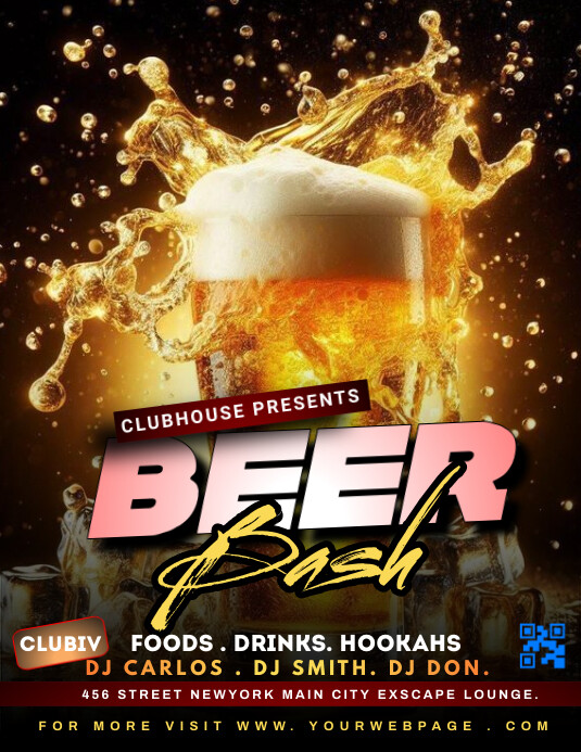 beer night , drinks bar flyers Template | PosterMyWall