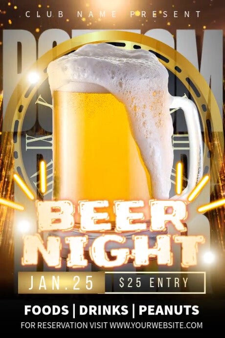 Beer Night Club Template | PosterMyWall