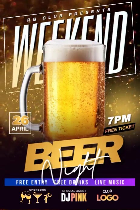 Beer Night Template | PosterMyWall