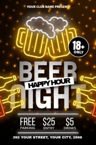 Happy Hour Night Club Template | PosterMyWall