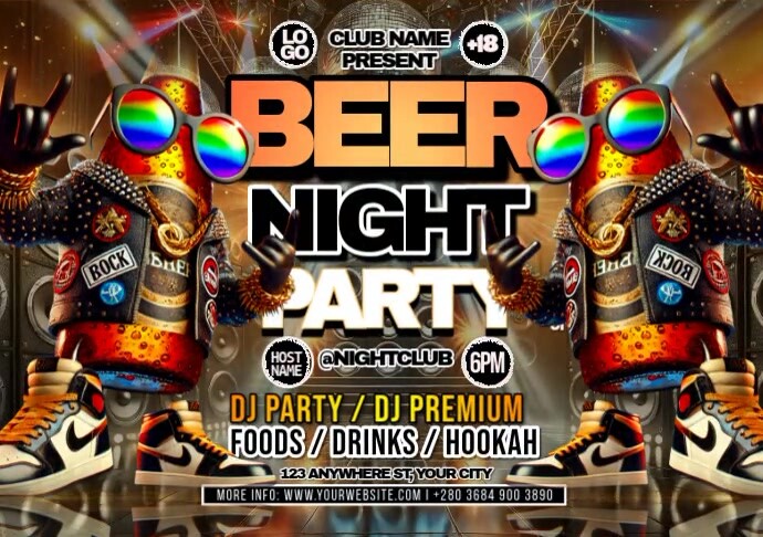 Copy of Beer Night Party | PosterMyWall