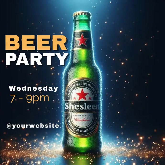 Copy of Beer Night Party Design Template | PosterMyWall