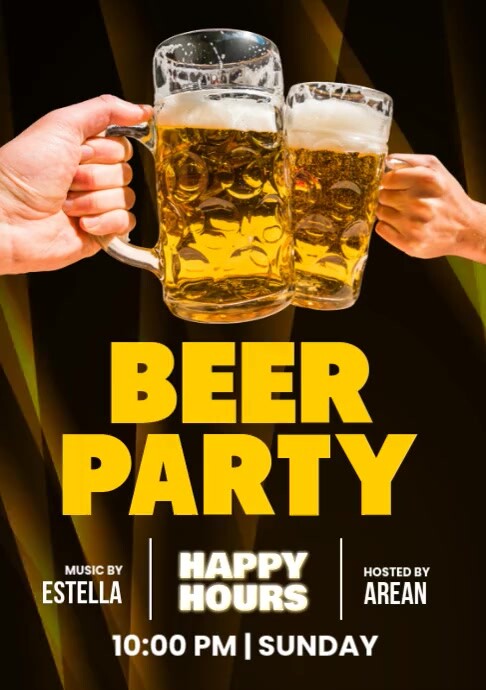 Beer Night Party Template | PosterMyWall