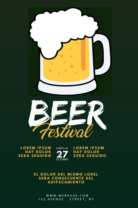 Beer Festival poster Template | PosterMyWall