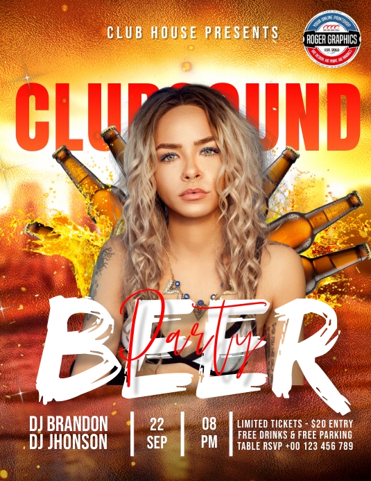 Beer Party Ads Template | PosterMyWall
