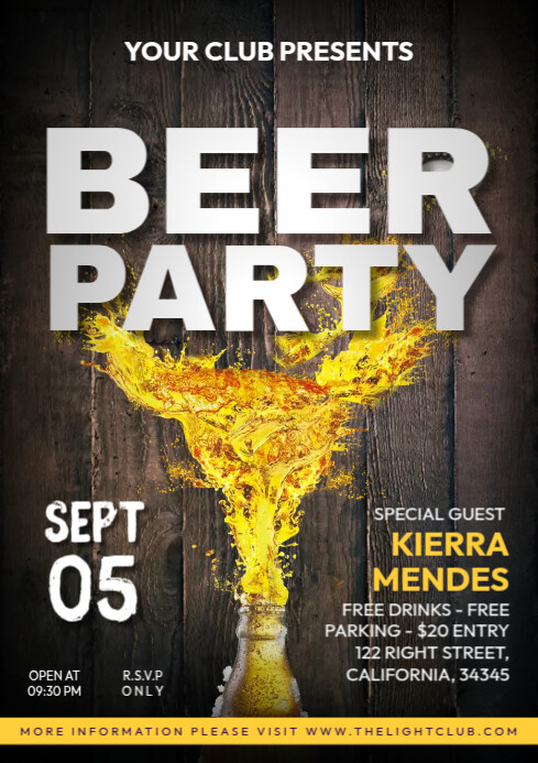 Beer Party Flyer Template | PosterMyWall