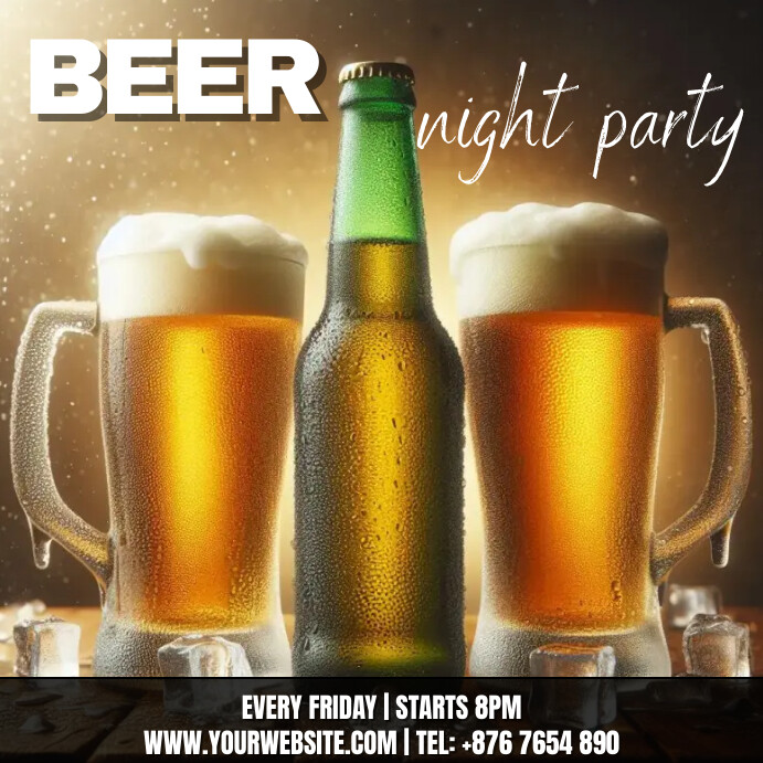 Beer Party Flyer Template | PosterMyWall