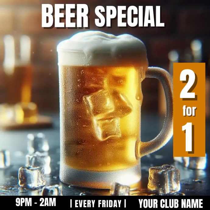 Plantilla de Beer Party Flyer | PosterMyWall