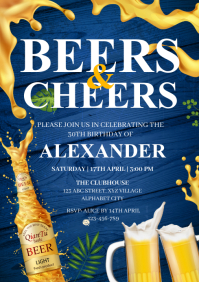 Beer Party Invitation Template | PosterMyWall