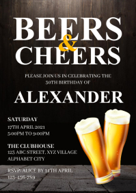 Beer Party Invitation Template | PosterMyWall