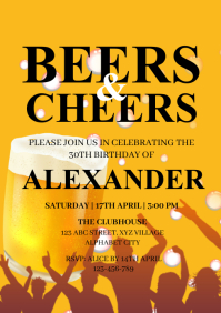 Beer Party Invitation Template | PosterMyWall