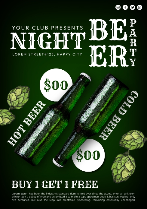 Beer Party Template | PosterMyWall