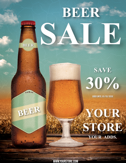 BEER SALE Template | PosterMyWall
