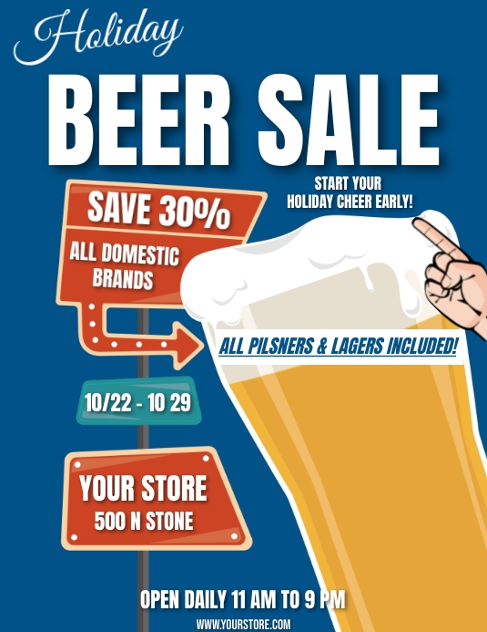 BEER SALE Template | PosterMyWall