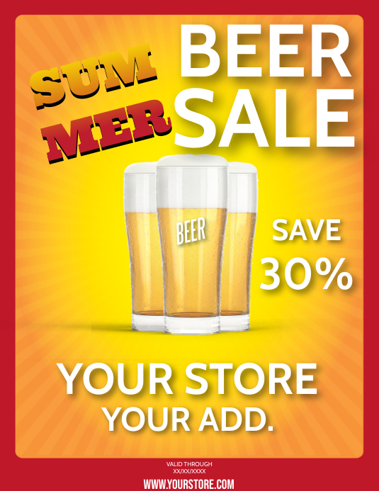 BEER SALE Template | PosterMyWall