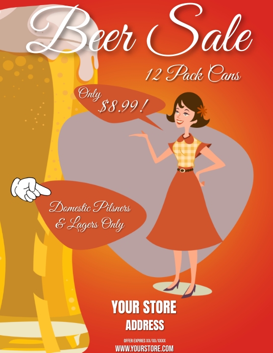 BEER SALE Template | PosterMyWall