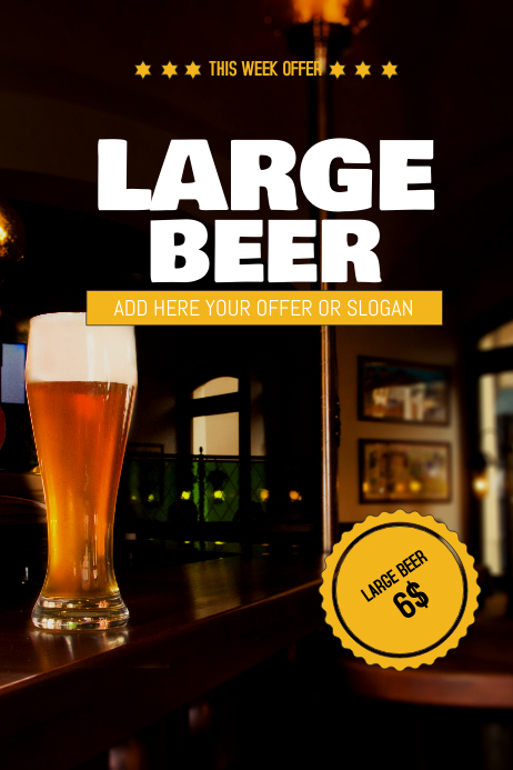 Beer sale flyer template | PosterMyWall
