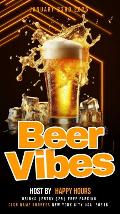 Beer Vibes Template | PosterMyWall
