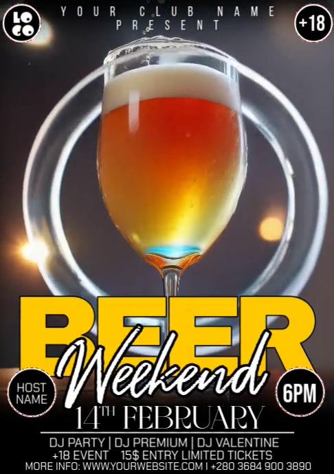 Beer Weekend Party Template | PosterMyWall