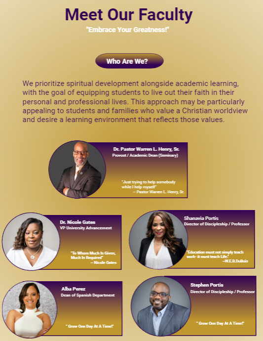 Copy of Meet Our Faculty (1) | PosterMyWall