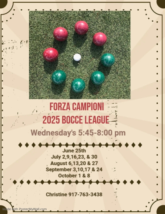 Vintage Bocce Ball Tournament Flyer (1) | PosterMyWall