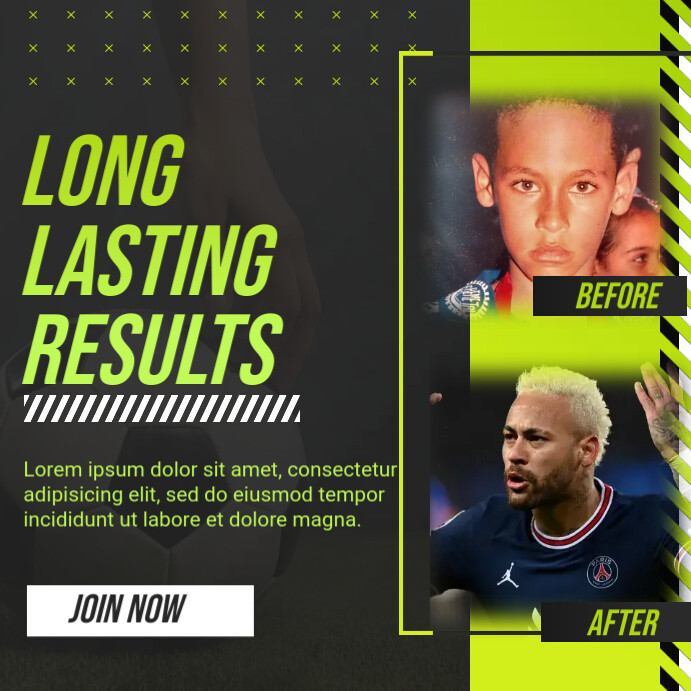 Before & After Long Lasting Results Instagram Template | PosterMyWall