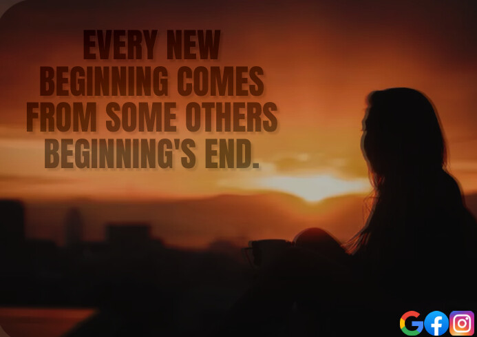 BEGINNING AND BEGINNING'S QUOTE TEMPLATE | PosterMyWall