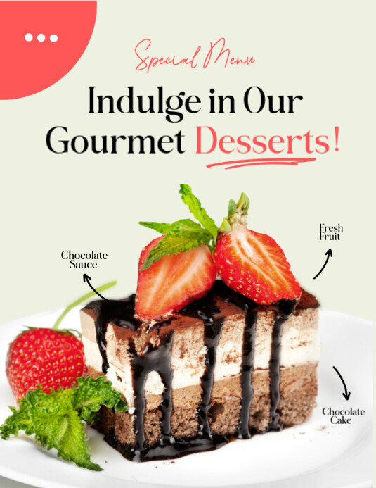 Modèle Beige and Red Minimalist Food Dessert Promotion Instagram Post ...