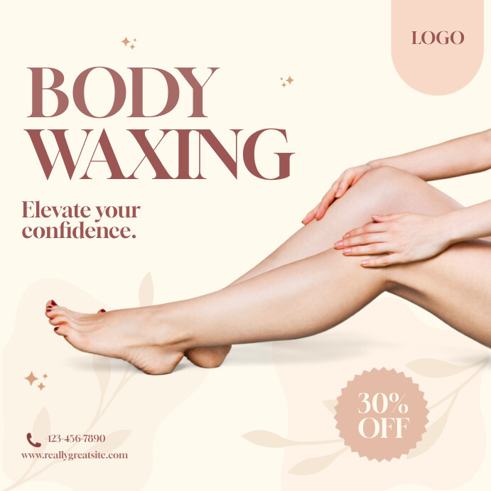 Copy of Beige Body Waxing Instagram Post | PosterMyWall