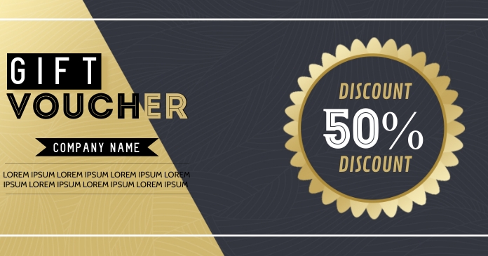Beige gift card template | PosterMyWall