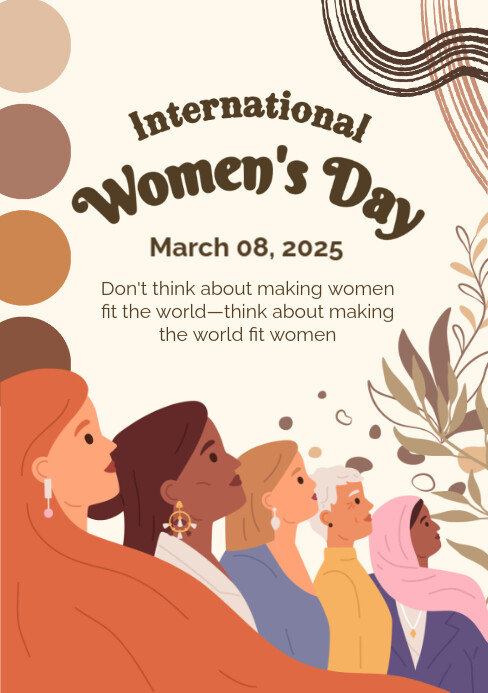 Beige Illustrative International Women’s Day 2025 A5 Template ...
