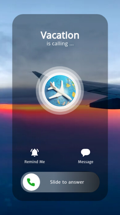 Copy of Beige Modern Phone Screen Call Reminder | PosterMyWall