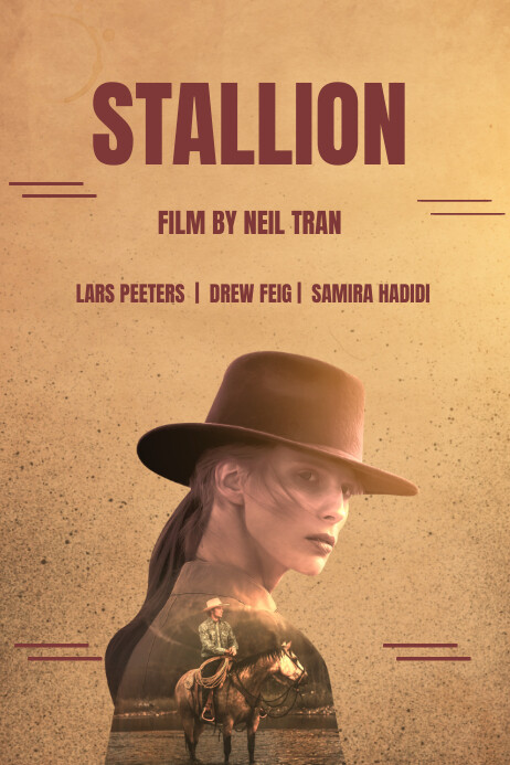 Copy of Beige Retro Style Movie Poster | PosterMyWall