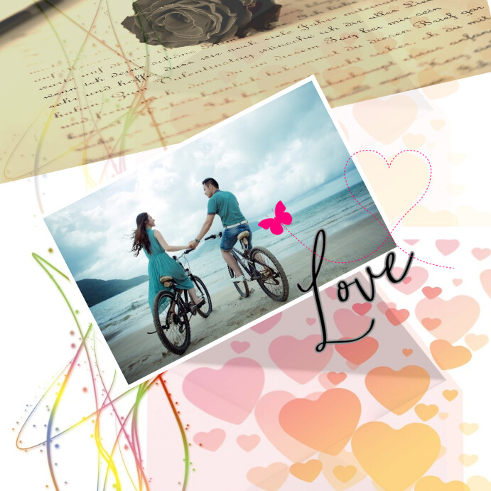 Beige Valentine’s Day Love Instagram Post Template | PosterMyWall