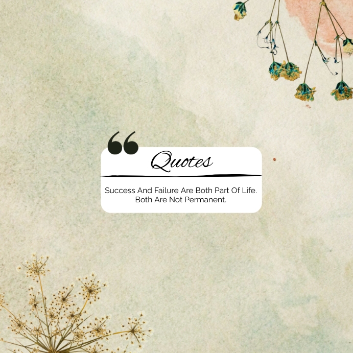 Plantilla de Beige Watercolor Motivation Quotes Instagram | PosterMyWall