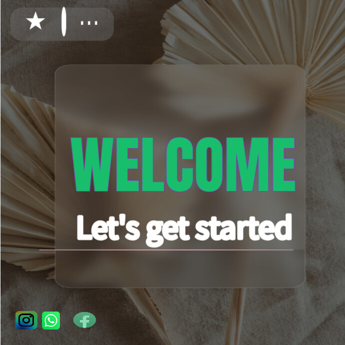 Modèle Beige Welcome Instagram Post | PosterMyWall