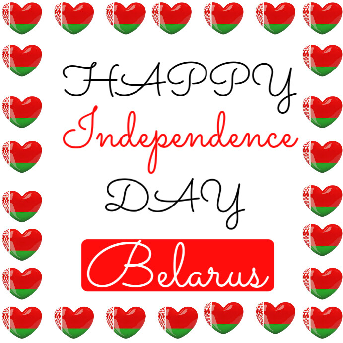 Plantilla de Belarus independence post | PosterMyWall