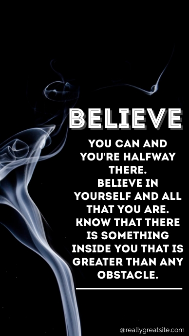 Believe Template | PosterMyWall