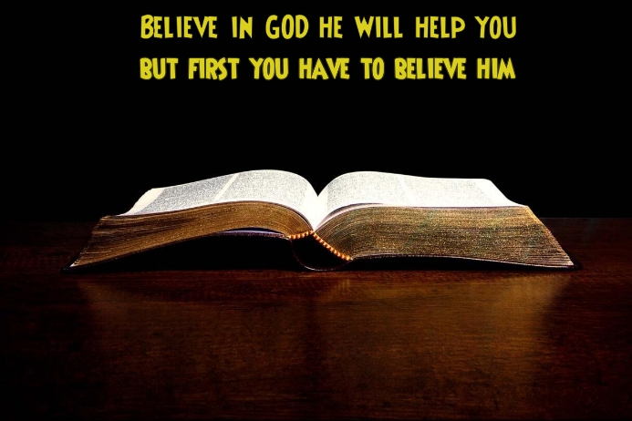 BELIEVE IN GOD HELP Template | PosterMyWall