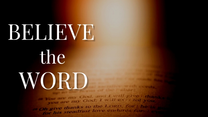 Believe the word Template | PosterMyWall