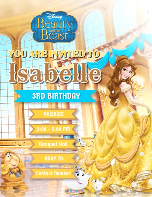 Belle Template | PosterMyWall