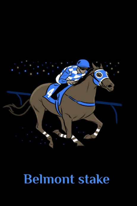 Copy of Belmont stake background illustration | PosterMyWall