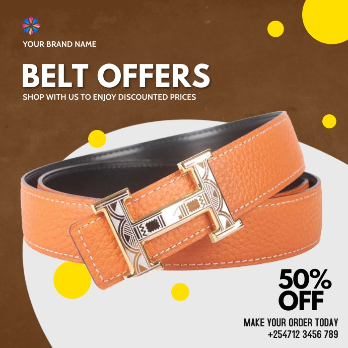 belts fashion sale template | PosterMyWall