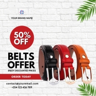 belts fashion sale template | PosterMyWall