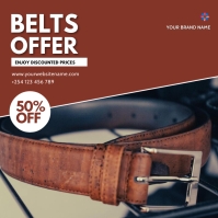 belts fashion sale template | PosterMyWall